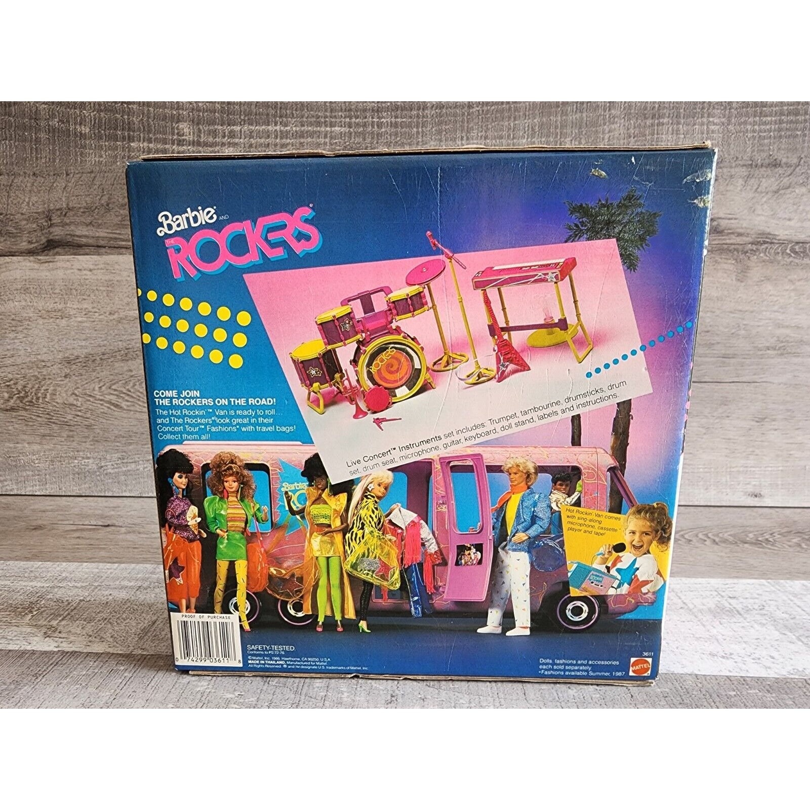Barbie and the Rockers Live Concert Instruments Set 3611 Mattel 1987 ...