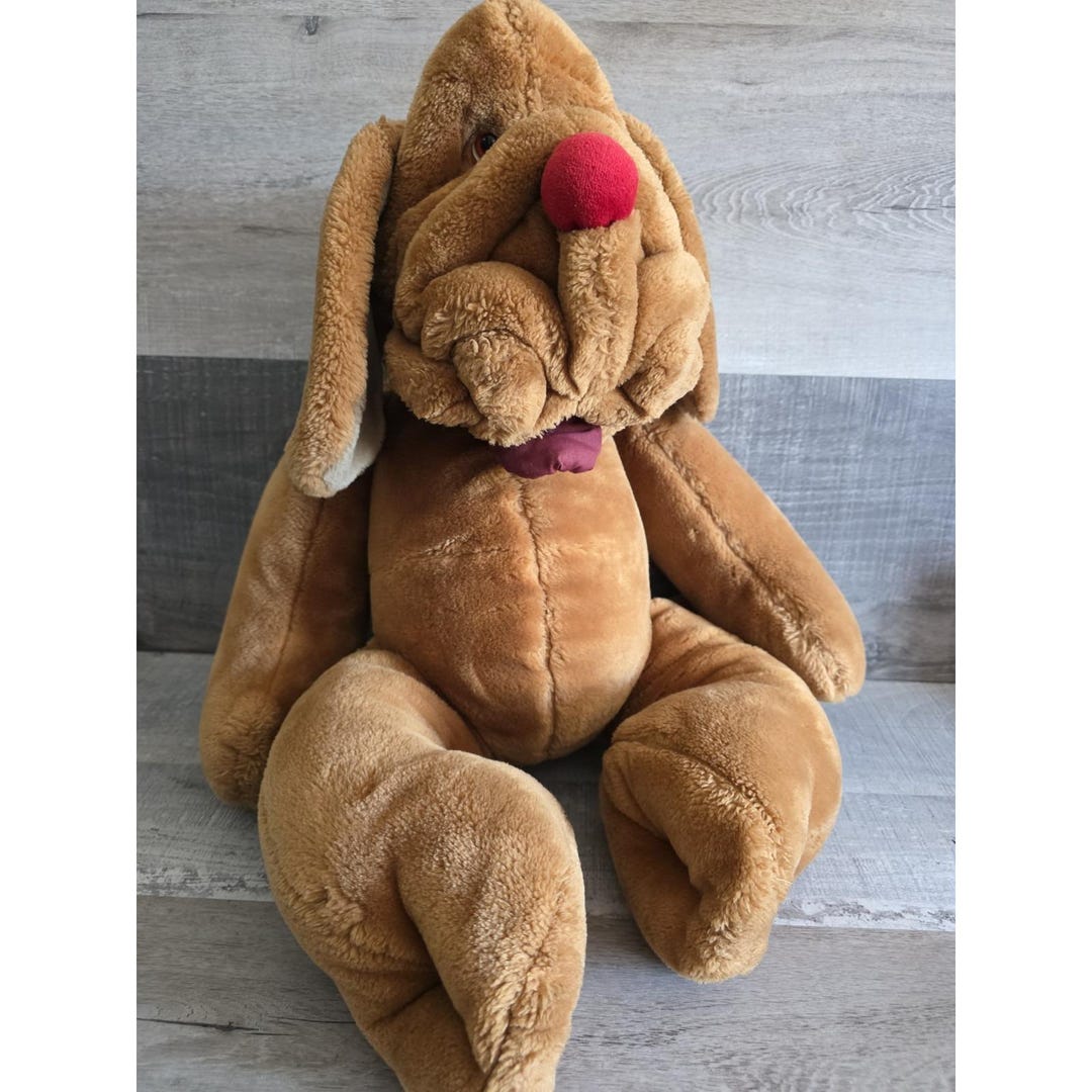 VTG Plush Wrinkles Brown Dog Puppet Impressive Products Heritage ...