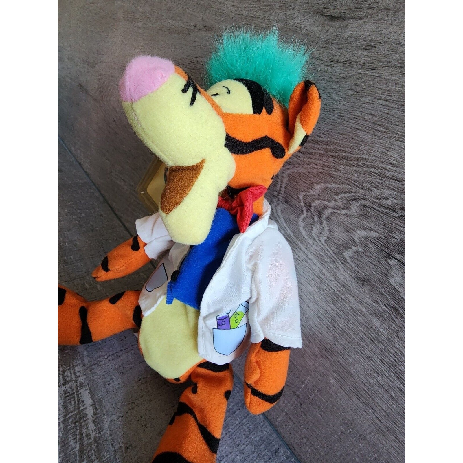 Disney Store Tigger 9" Mad Scientist Mini Bean Bag WT Plush Stuffed ...