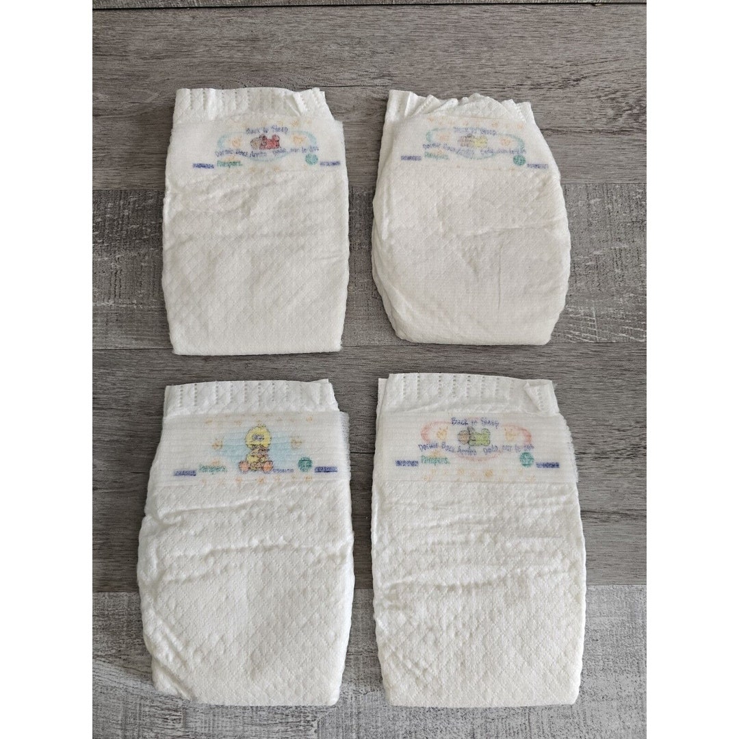 Vintage Pampers Disney Disposable Diaper Lot of 4 Sesame Street Big ...