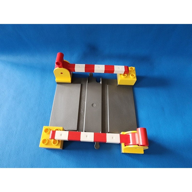 Duplo Train Track Set 2740 Lego Level Crossing Darkold Gray 100% ...