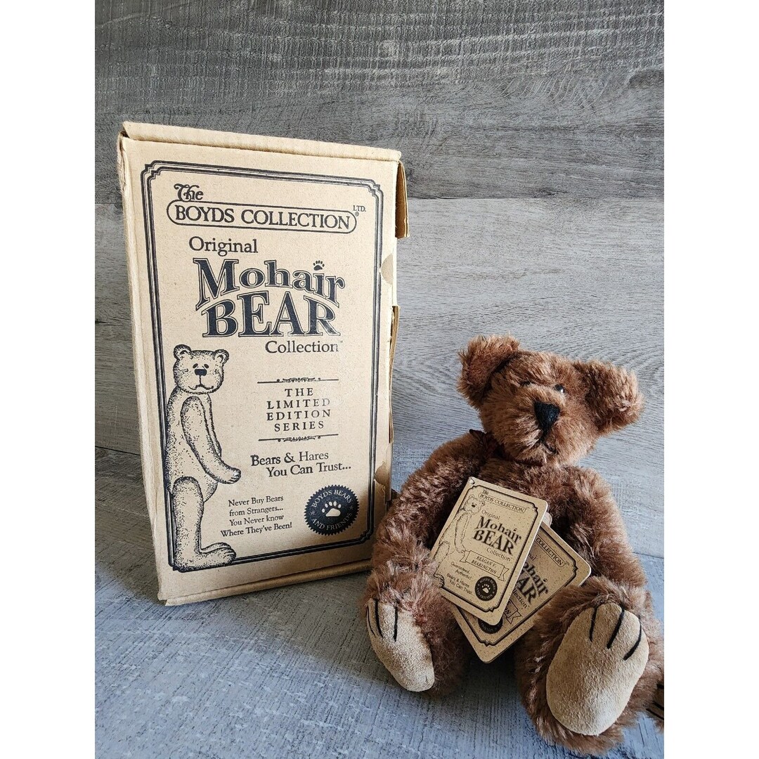 The Boyds Collection Original Mohair Bear Reagan V. Bearington 9in New ...