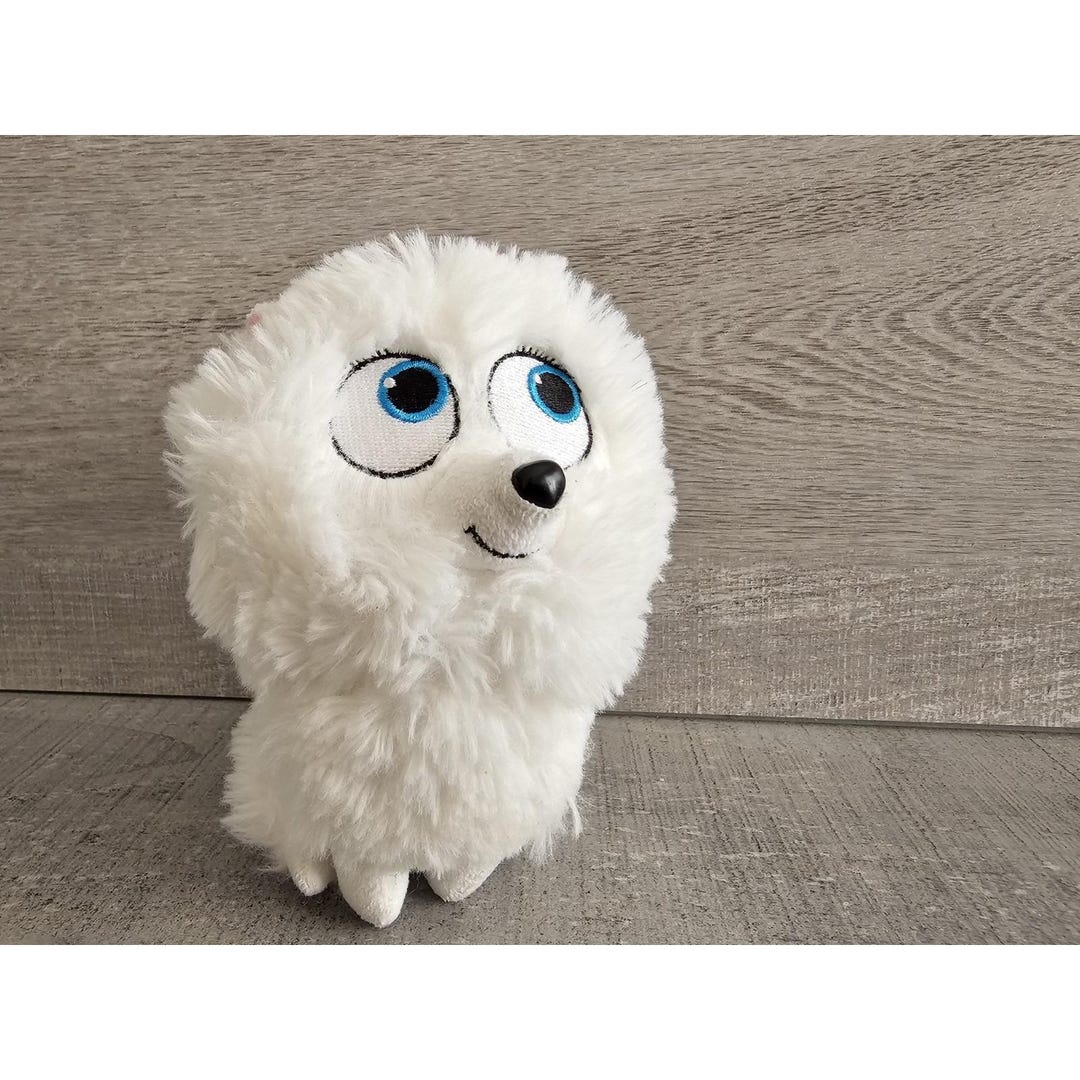 Ty Beanie Babies Secret Life of Pets Gidget Plush 6" White Pomeranian Dog Toy - Etsy