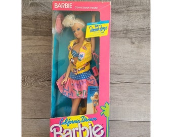 California Barbie Doll With Comic & Beach Boys Record 1987 Mattel 4439 NRFB - Etsy
