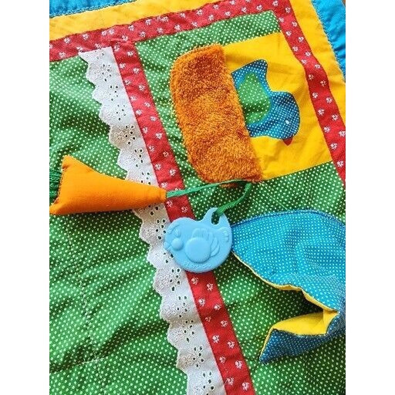 Vintage 1985 PLAYSKOOL Baby Fold N' Go Activity Quilted Play Mat EUC - Etsy