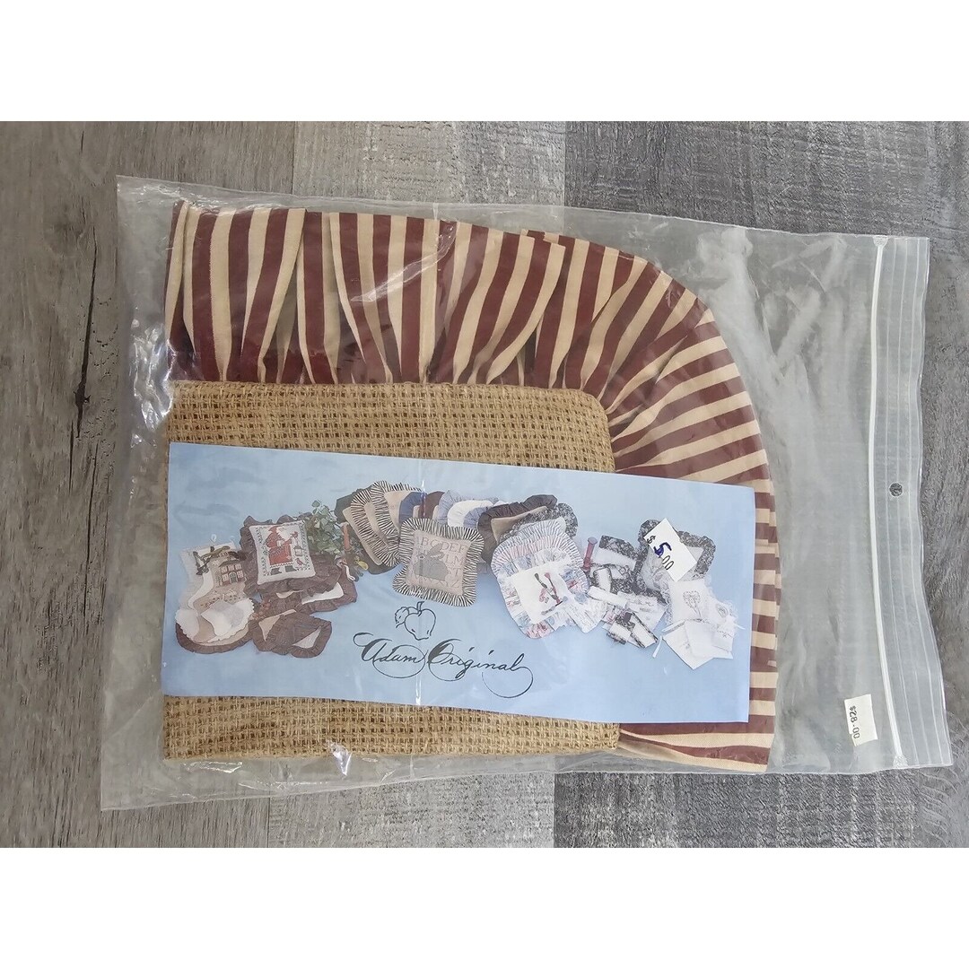 VTG Adam Original Cross Stitch Rectangular Pillow Case 7 Ct, 18 X 12 ...