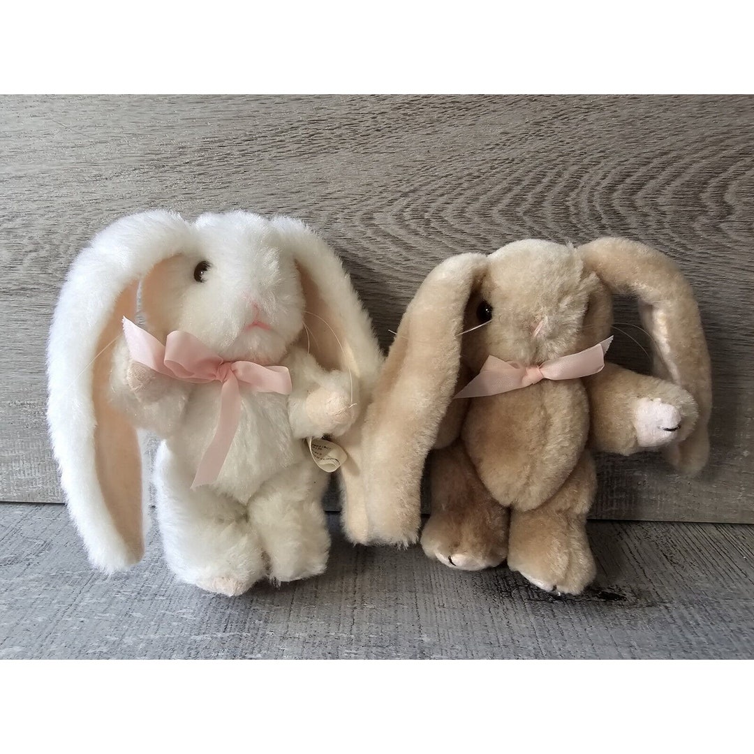 Vintage Ben Franklin Stores Easter Bunny Small Stuffed Rabbit Lot of 2 ...