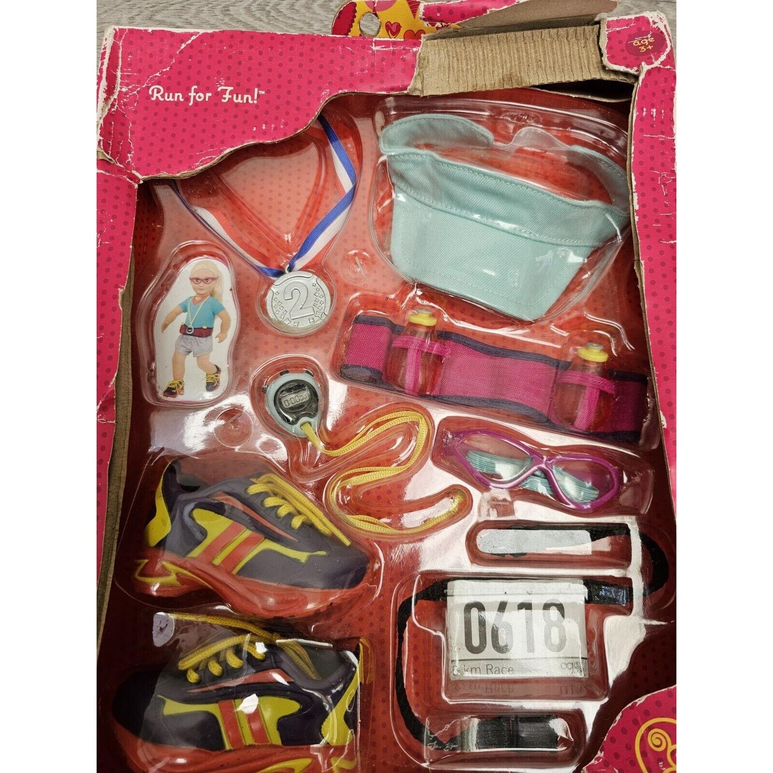 Our Generation Run for Fun Race Set for 18” Dolls Running Set Outfit ...