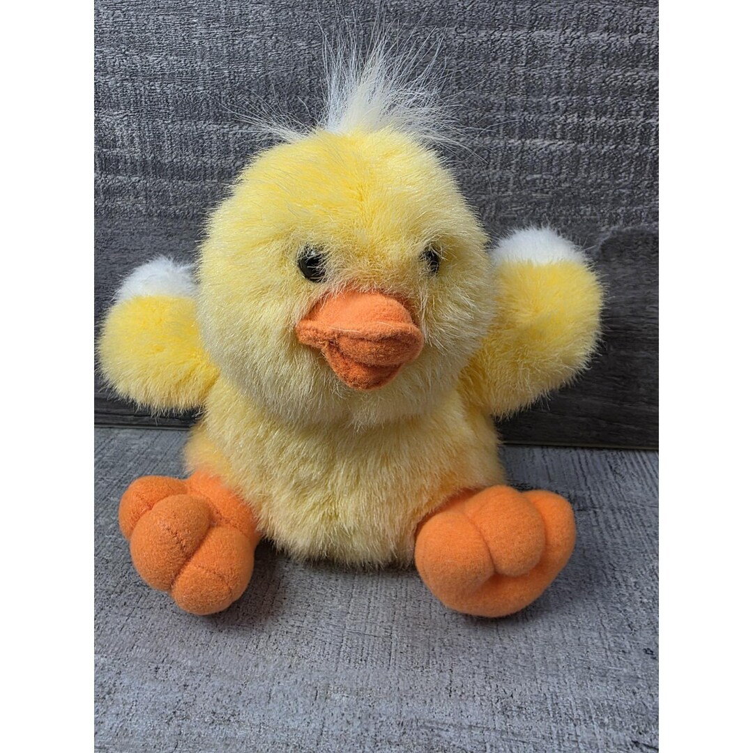 Waddles Yellow Duck Chick Plush Soft Toy 6" Barnyard Animal Baby Easter ...
