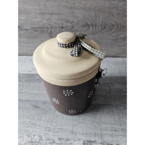 Pottery Clay Frosty the Snowman I Love Snow Happy Holidays Cookie Jar ...