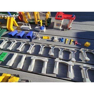 Fisher Price Geotrax Train Sets W Remote Grand Central Station, Bridge ...