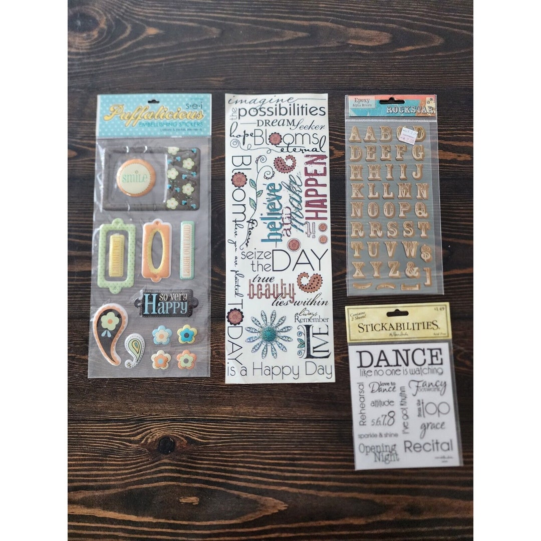 Lot - Inspirational Journey Heritage Stickers Scrapbooking Card Making ...