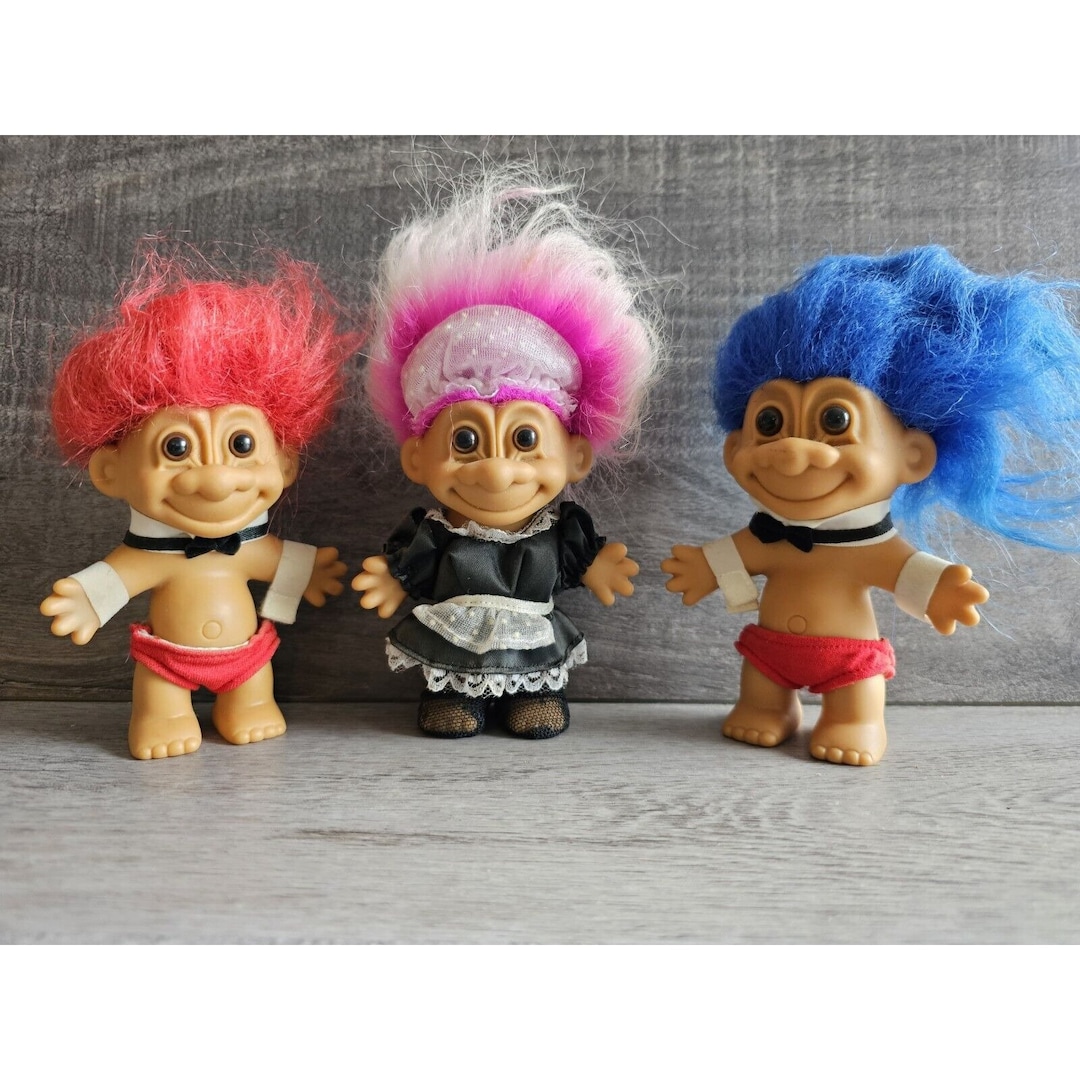 Vintage Russ Troll Doll 5 Lot Stripper Exotic Dancer Chippendale French ...