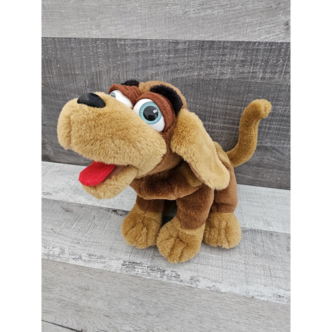 Vtg Trendmasters DOGZ Brown Puppy Dog Plush Toy 11" Stuffed Animal Rare ...