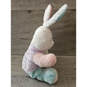 Goffa Bunny Rabbit Pink Plush Colorful Colorblock Stuffed Animal Easter ...