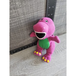 Luvs Diapers Barney Beanie Plush Special Limited Edition 2000 Stuffed 6 ...