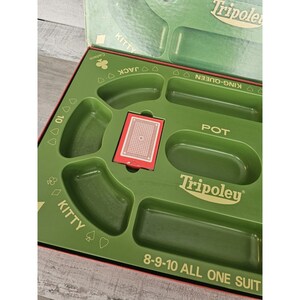 Vintage Cadaco Tripoley Special Edition No. 300 With Tray, Cards, Chips ...