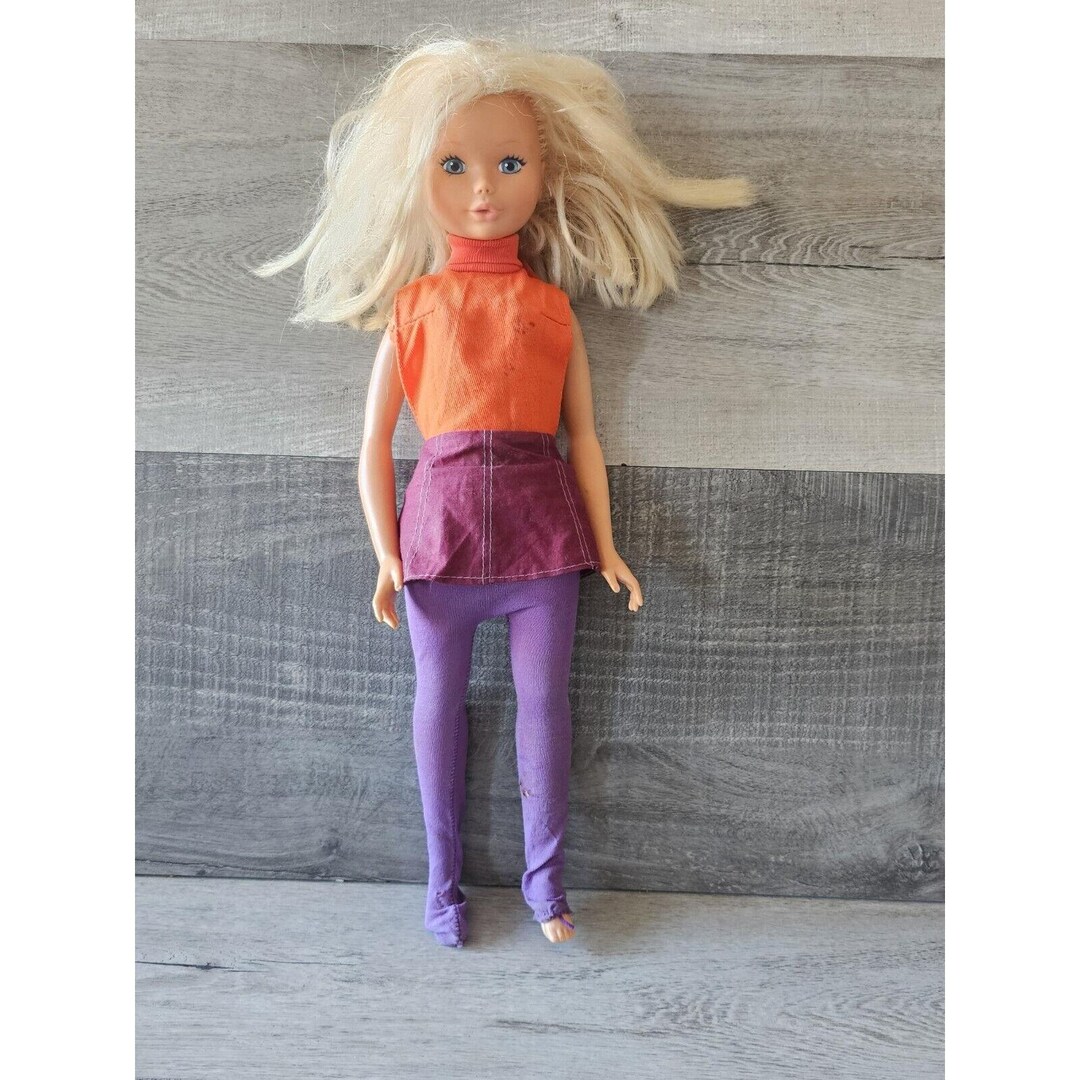 Vtg 1973 Remco Mimi 19” Doll Blonde Hair Blue Eyes Sound Device Japan W ...