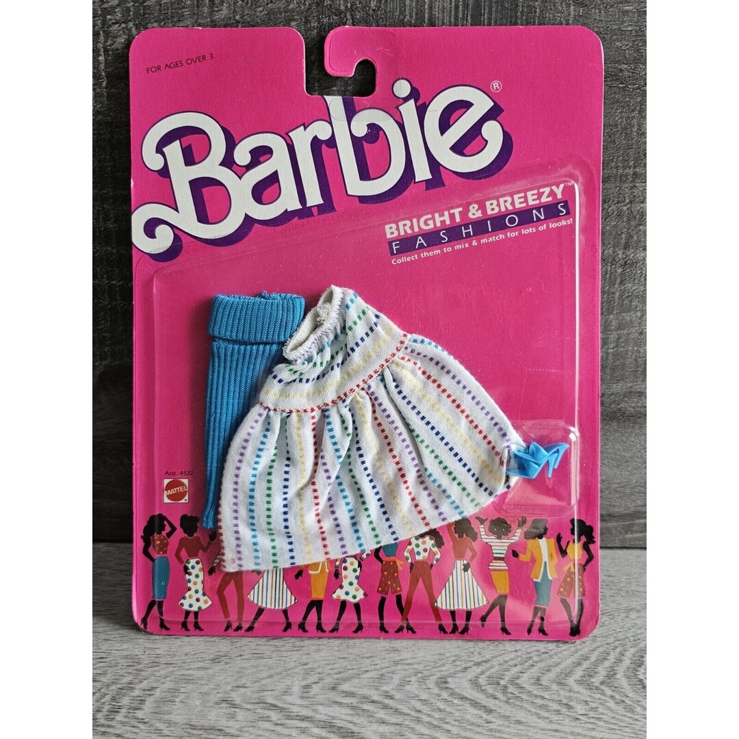 Vintage Barbie Bright & Breezy Fashions Knit Sweater and Skirt #4528 ...