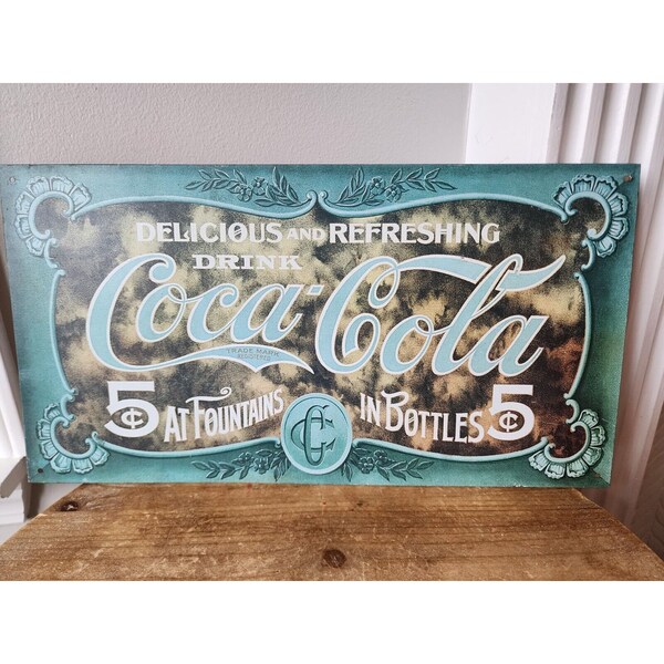 Coke Metal Tin Sign - Etsy