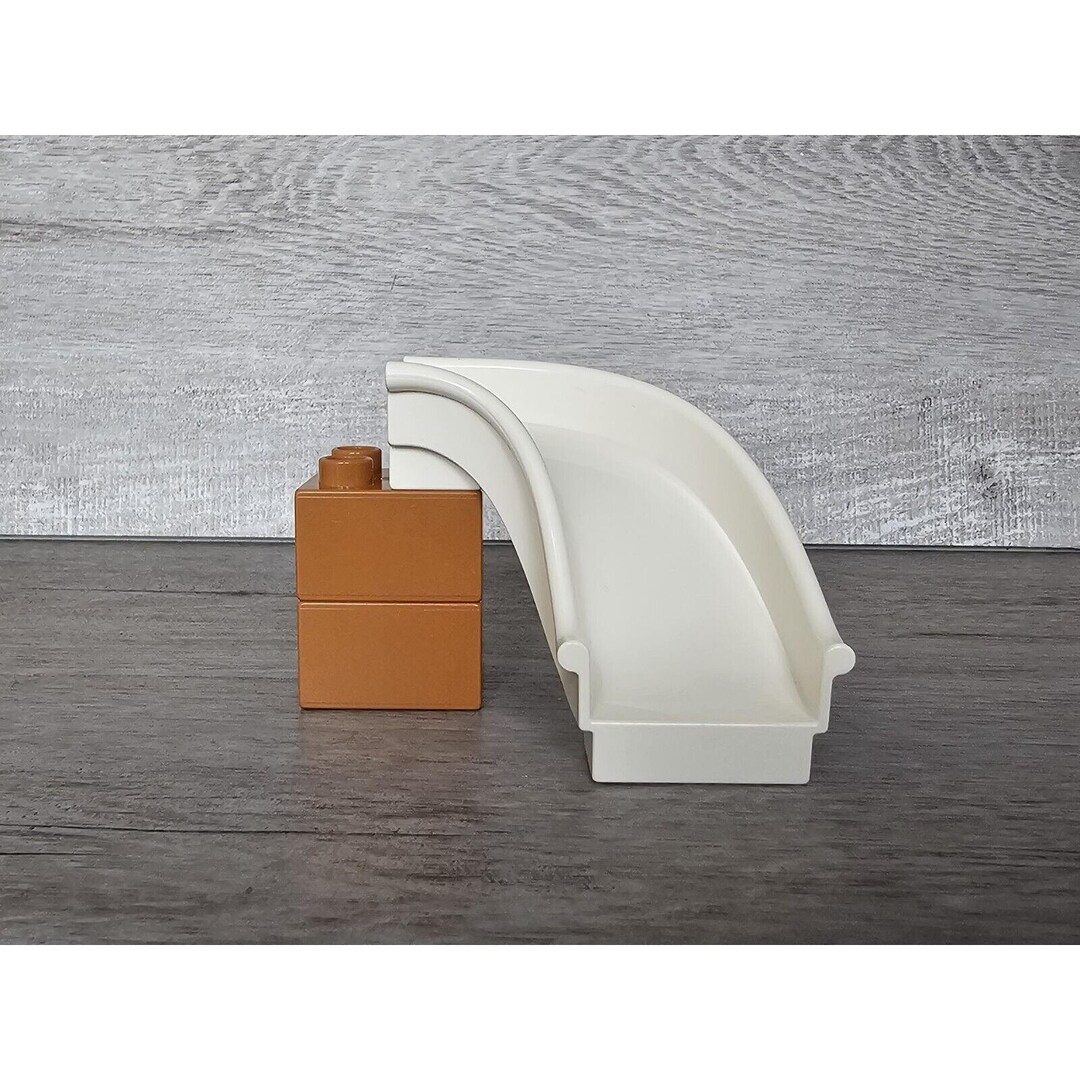 Lego Duplo White Slide Playground Curved Short Children - Etsy