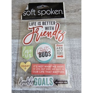 Sticker Lot - Friends Besties Family Scrapbooking 3D Stickers MAMBI ...