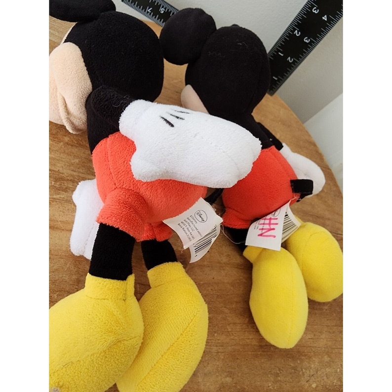 Disney Small Mickey Mouse Plush Just Play Stuffed Animal 9 Toy LOT OF 2 ...