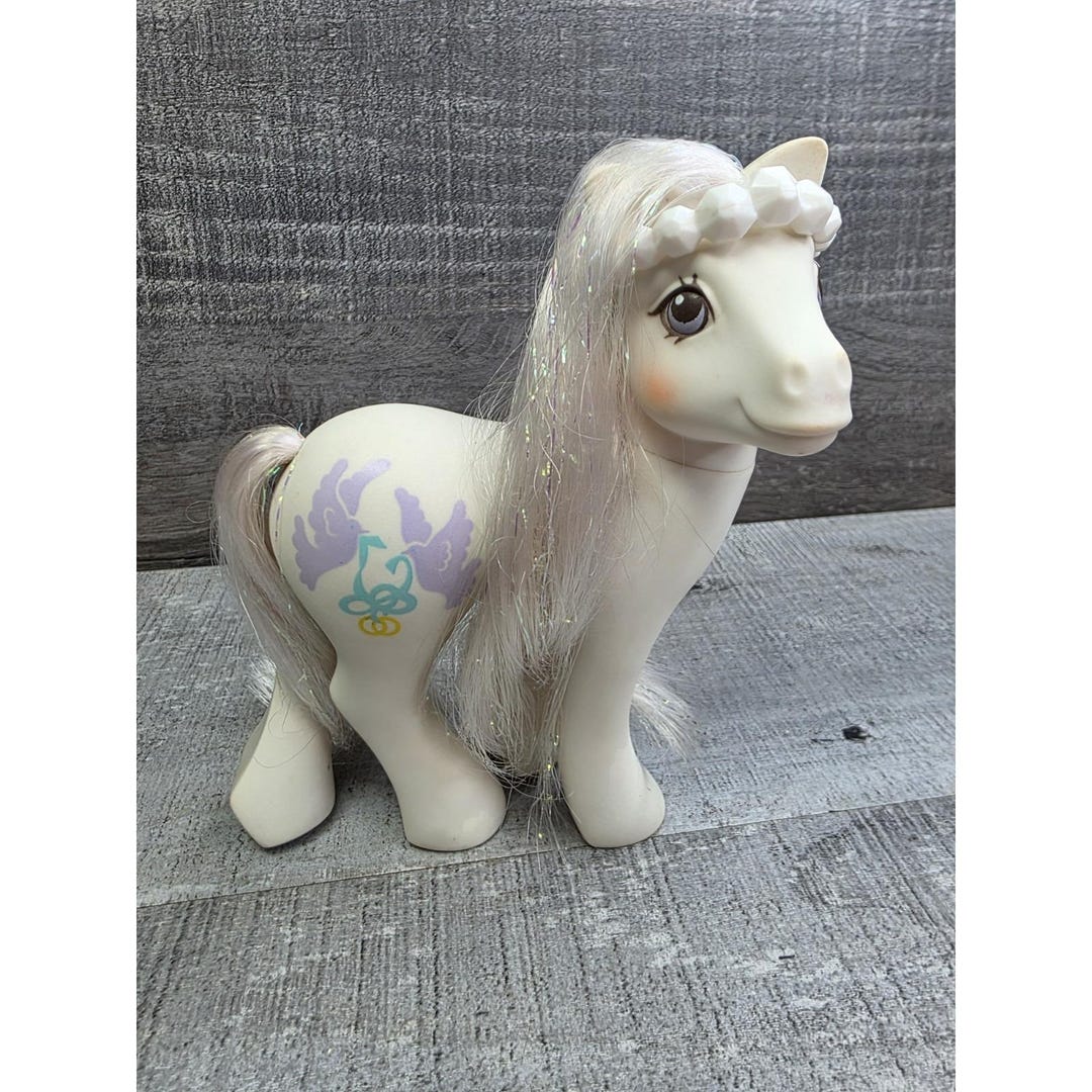VTG My Little Pony G1 Pony Bride Earth Pony 1989 Hasbro MLP W Pearl ...