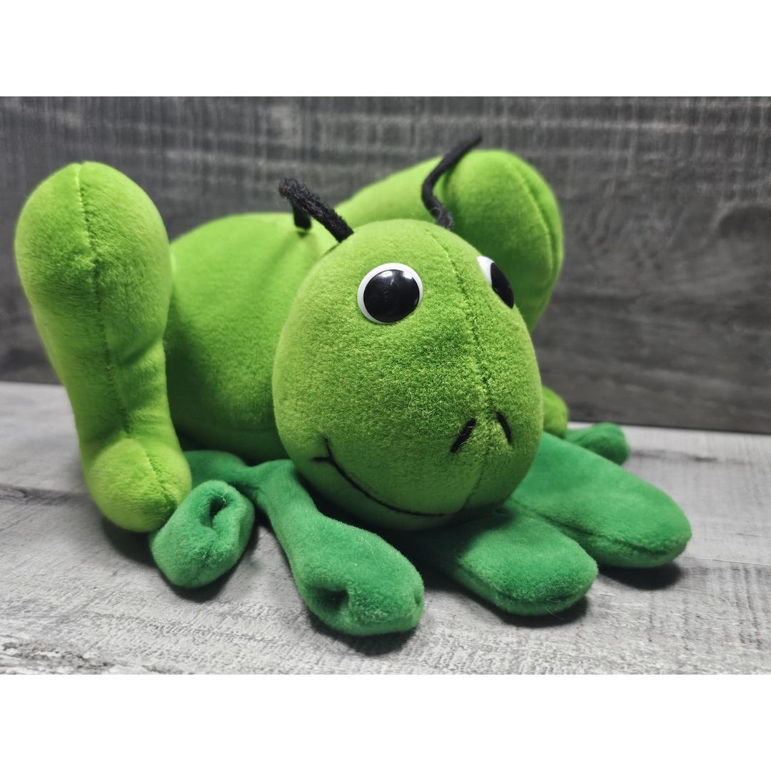Vintage Grasshopper Glove Hand Puppet Plush Creations Plush Stuffed ...