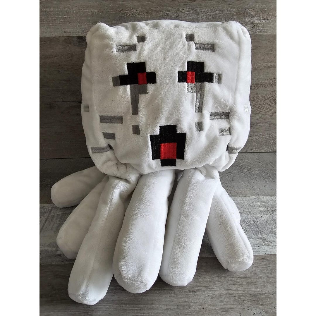 Minecraft Ghast Plush Toy Stuffed Animal Ghost Spin Master Collectible ...