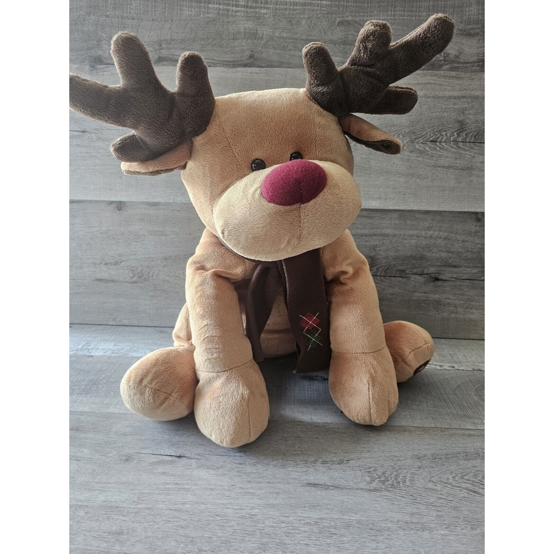 Toys R Us Plush Rocky Reindeer Stuffed Animal 22" Christmas Holiday ...