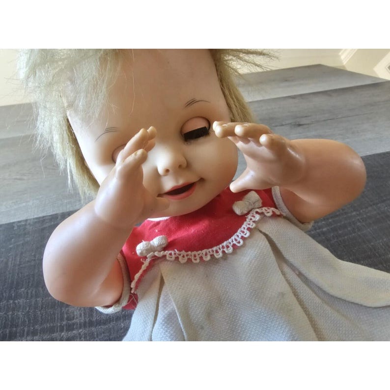 Vtg 18” Baby Magic Doll Deluxe Reading 1966 W Outfit Mouth Moves - Etsy