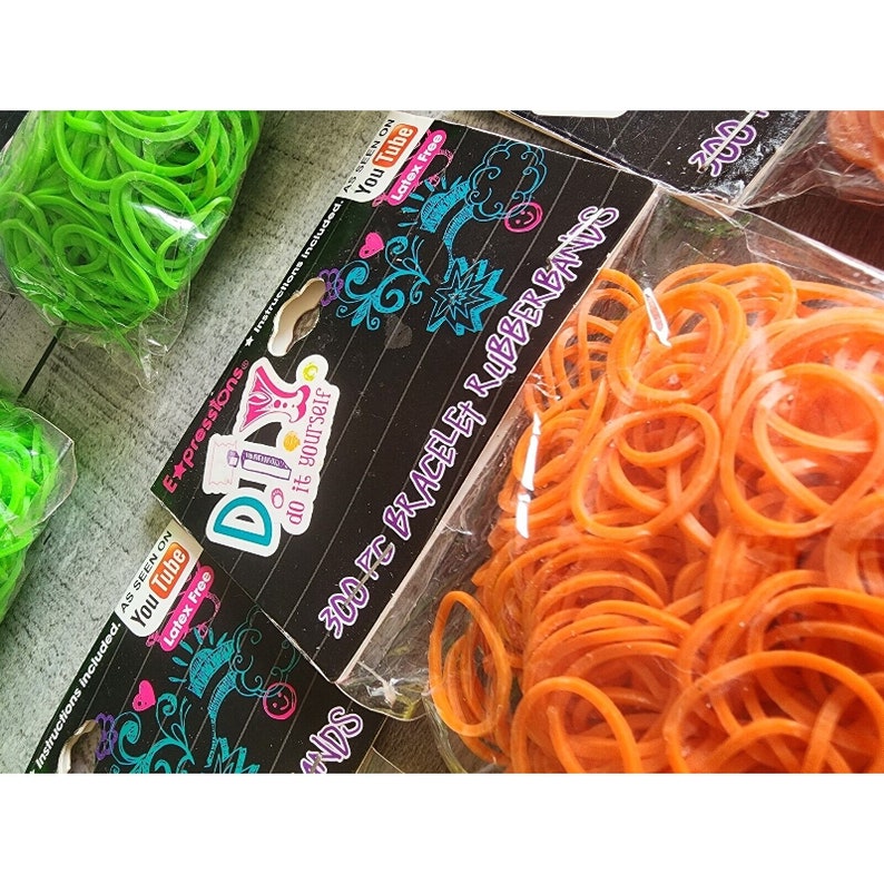 16 Pack DIY Expressions Loop Rubberbands Bracelet LOT 4800 Rubber Bands ...