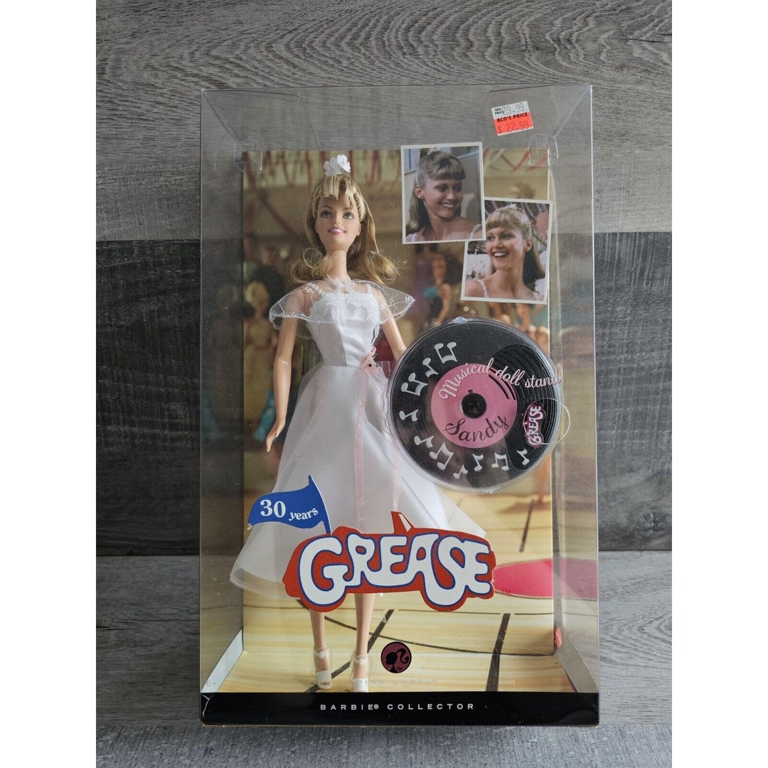 2008 Barbie Grease Sandy Doll Dance off Pink Label NRFB M3254 - Etsy