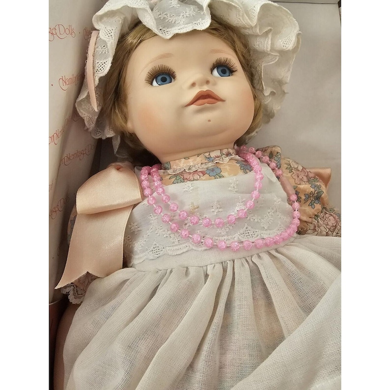 1989 Hamilton Collection Heritage Dolls Jessica 20" Porcelain Doll (in ...