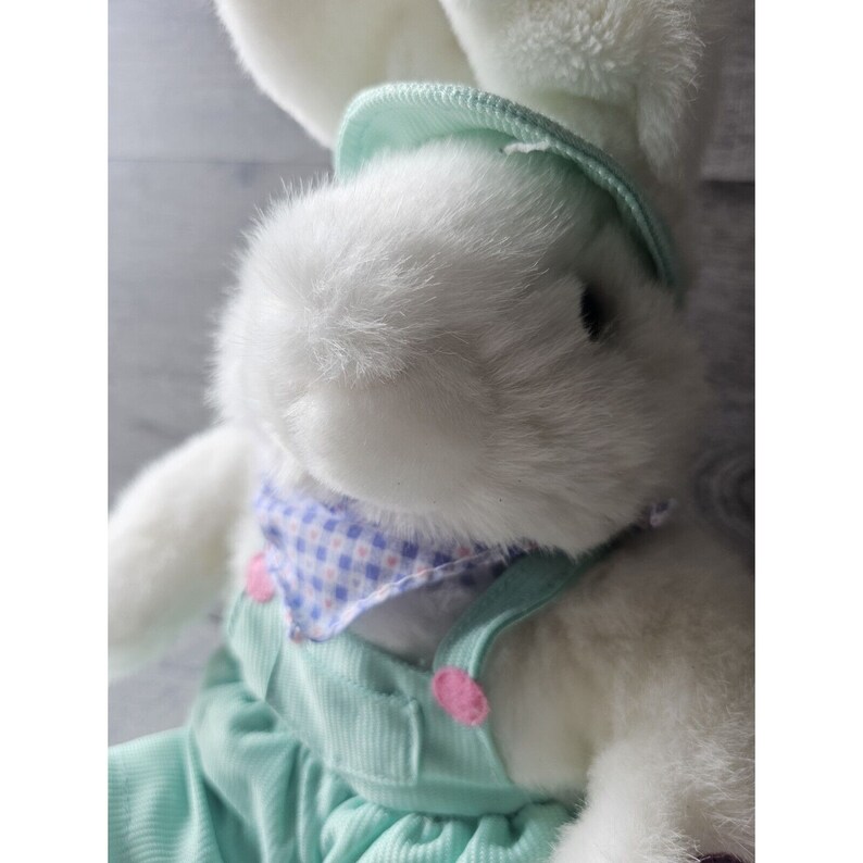 Vtg White Rabbit Animated Plush 16 Sings Peter Cottontail Ears Move ...