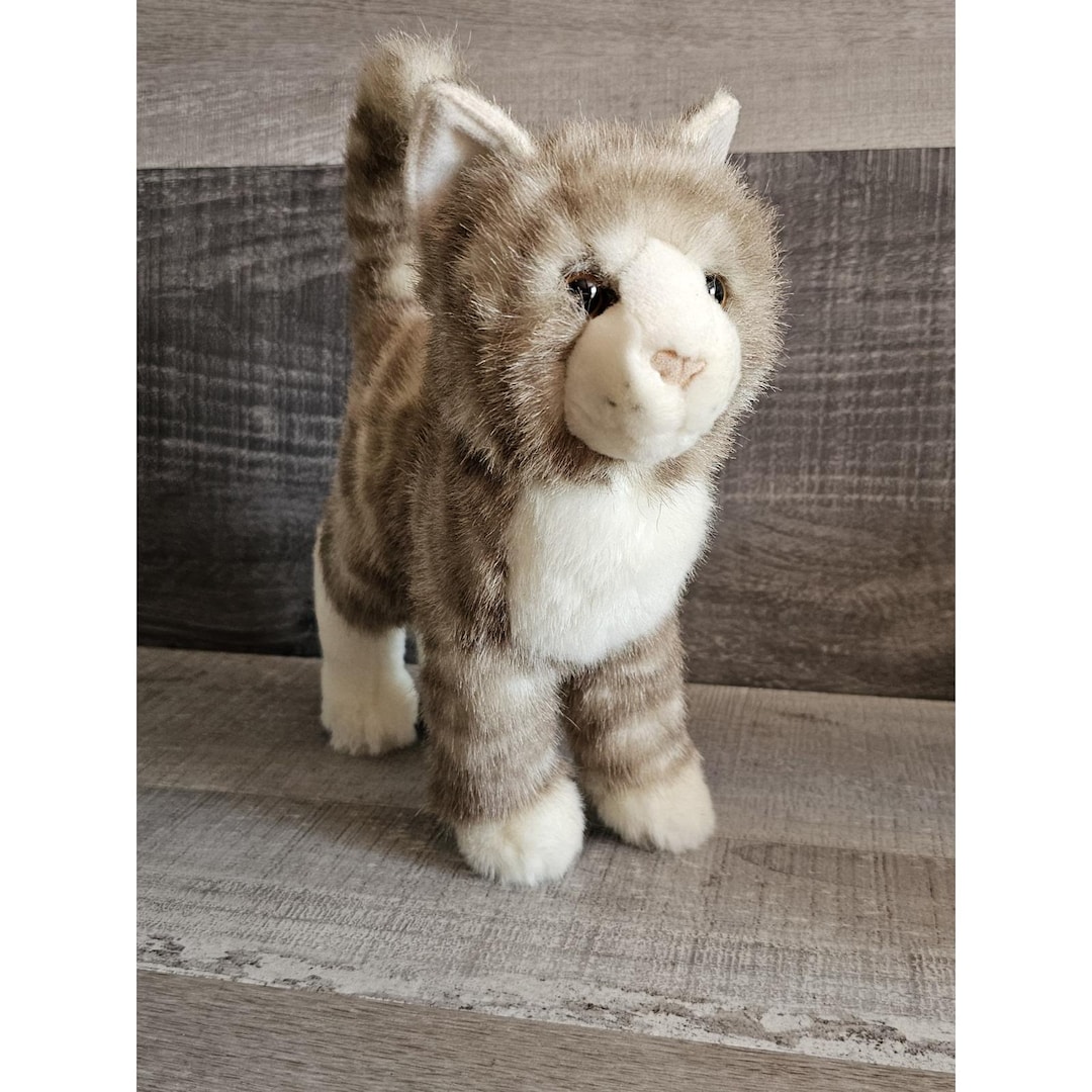 ZIPPER the Plush Gray Tabby Cat Stuffed Animal Douglas Cuddle Toys ...