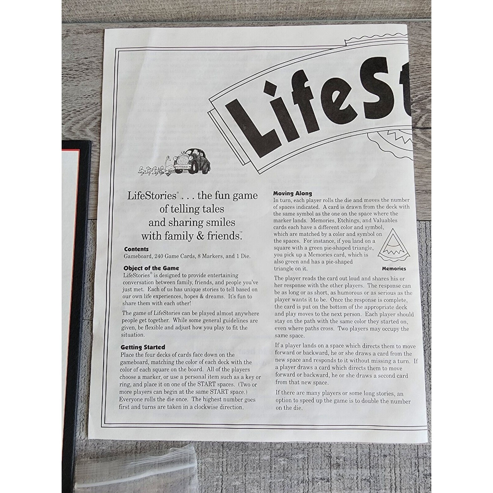 Vintage Life Stories Board Game Family Storytelling Game Night - Etsy