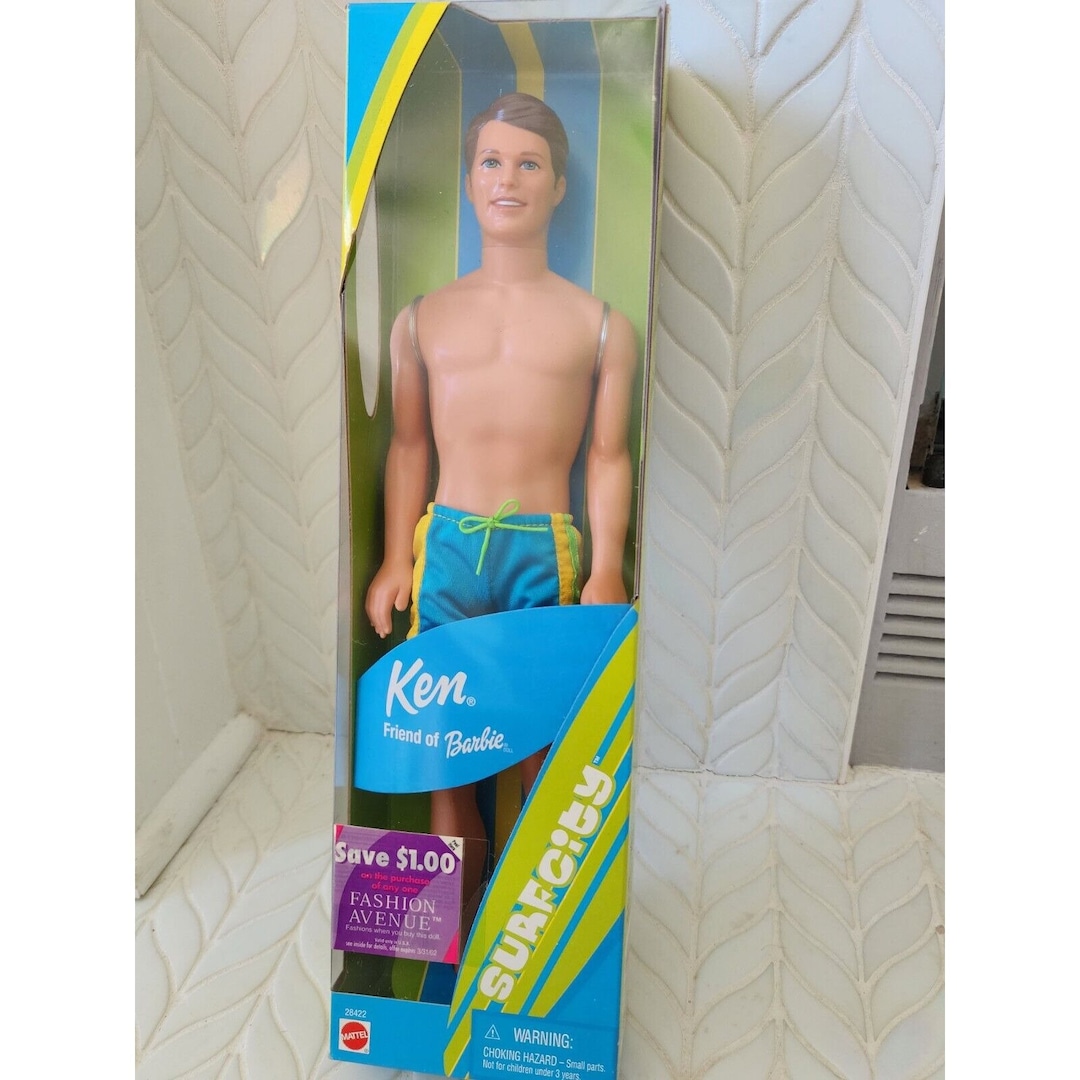 Surf City Ken Doll Friend of Barbie 2000 Mattel #28422 New in Box! - Etsy