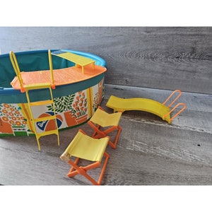 Vintage Barbie Pool Party Swimming Pool 1973 Not Complete - Etsy UK