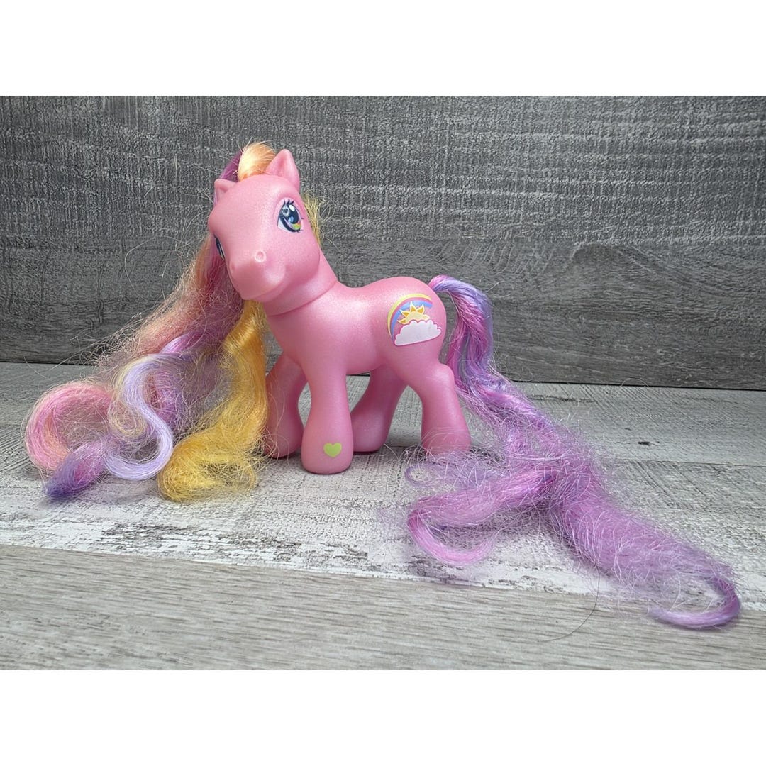 My Little Pony G3 "rainbow Flash" (super Long Hair Ponies) 2002 Vtg ...