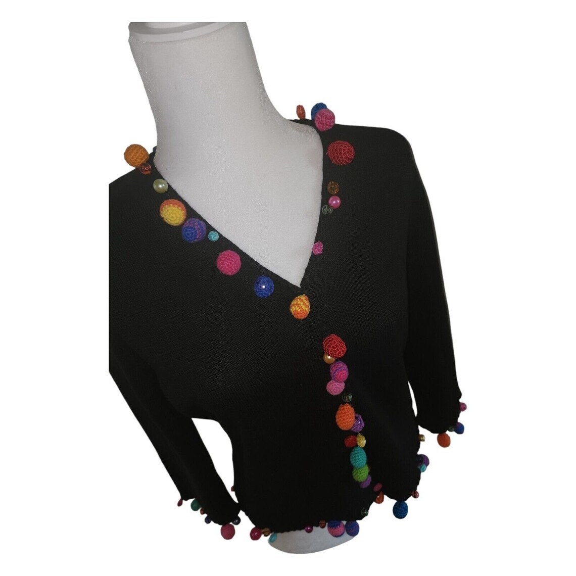 Vintage 1999 Womens Michael Simon Cardigan Sweater Valentine's Size M ...