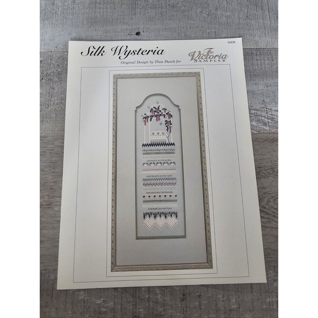 Silk Wysteria Cross Stitch Chart by the Victoria Sampler Bridgerton ...