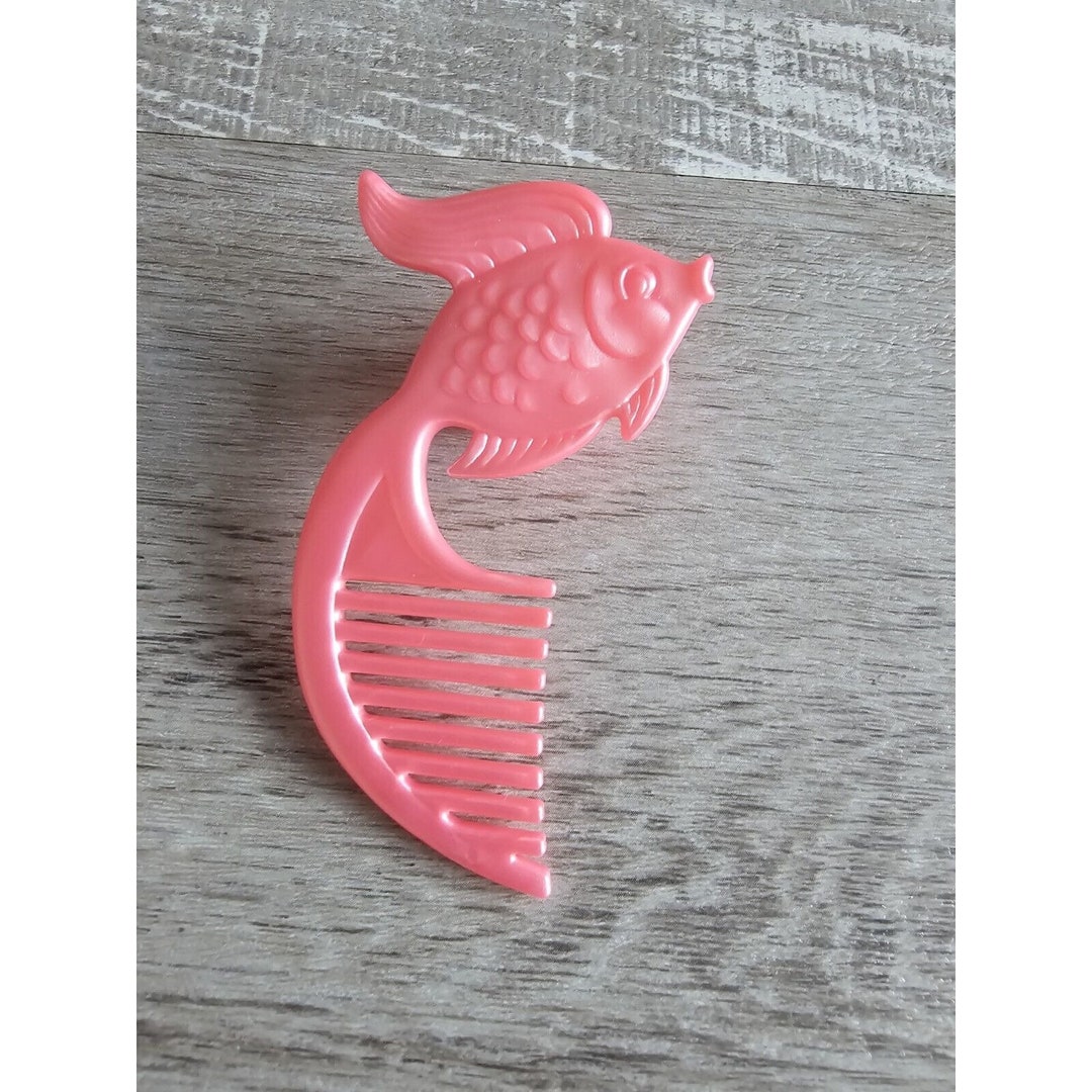 Vtg Jewel Hair Mermaid Barbie Brush for Fashion Dolls W Fish Shape ...