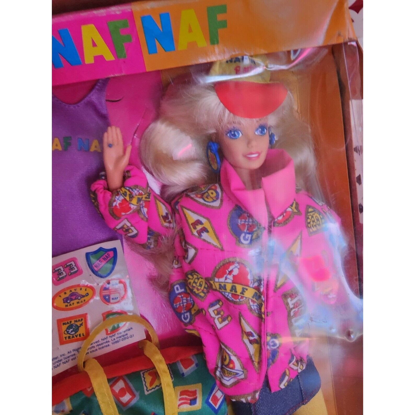 Barbie Naf Naf Travel Doll With Stickers Mattel 1993 No 10997 - Etsy