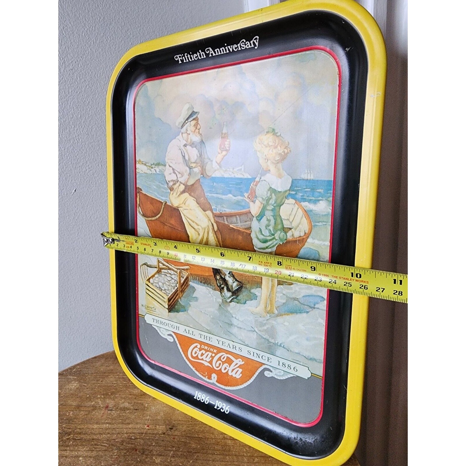 Vintage 1987 Coca-cola Sea Captain Tray 50th Anniversary Tin - Etsy