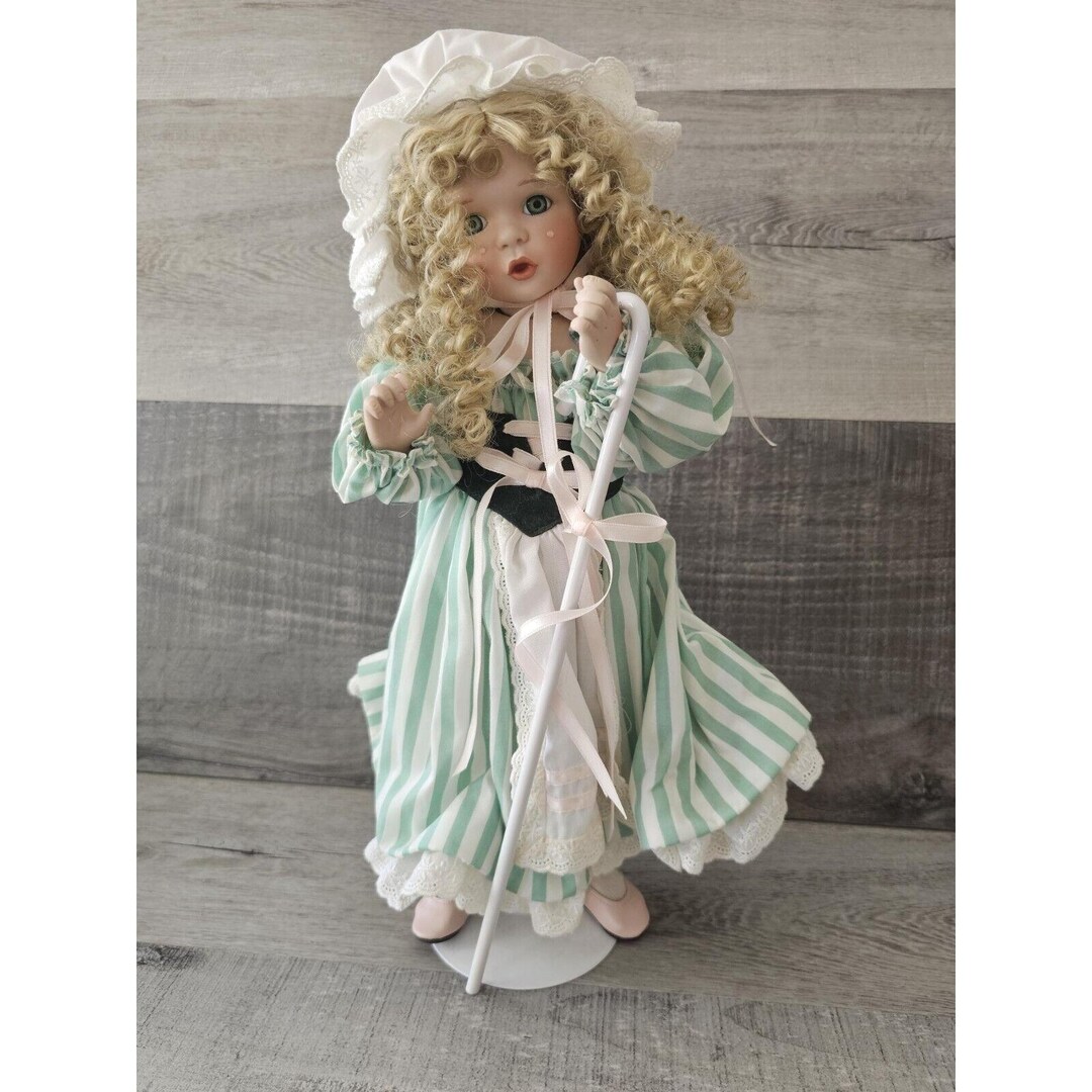 Vintage 1995 Ashton Drake Little Bo Peep 15" Porcelain Doll #76571 ...