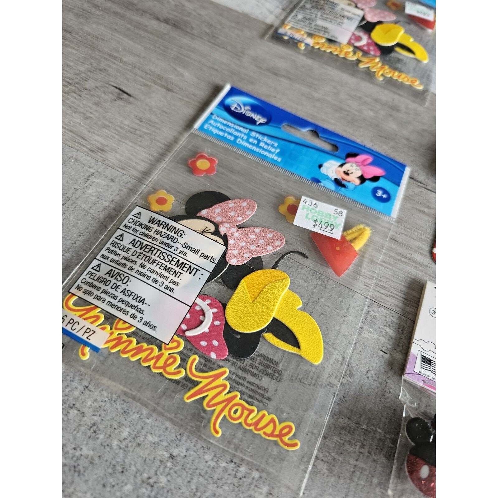 Sticker Lot Disney MINNIE MOUSE Scrapbooking 3D Stickers RARE - Etsy