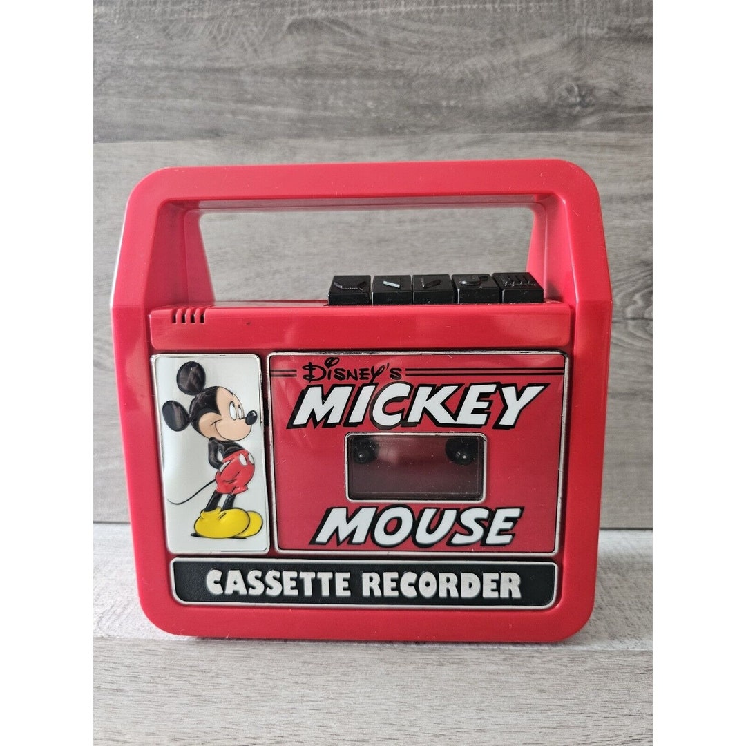 Vintage Disney Mickey Mouse Cassette Recorder Works - Etsy