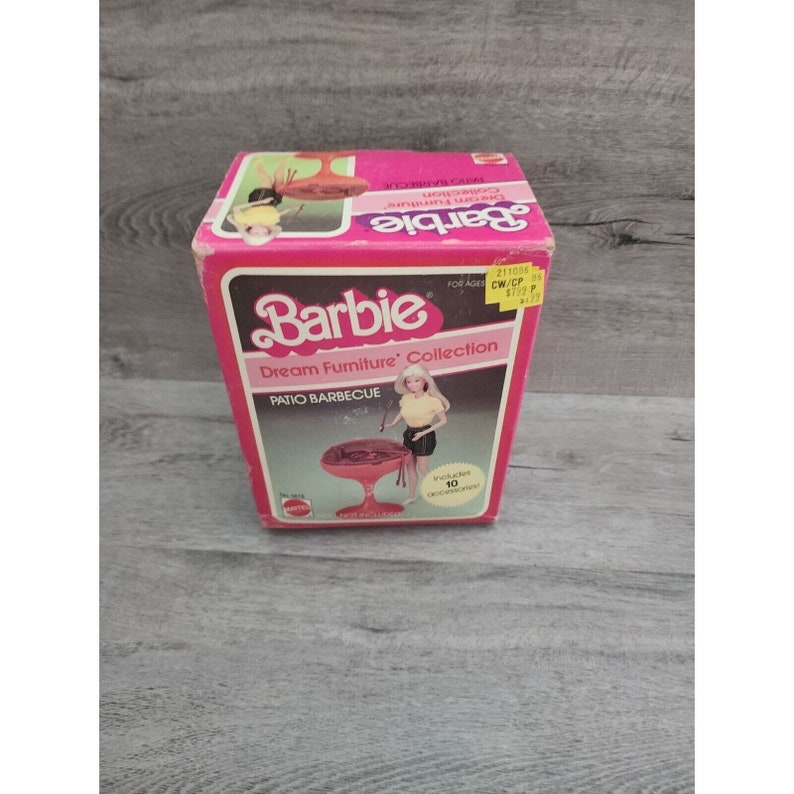 Barbie Dream House Furniture Patio BARBECUE SEALED MATTEL 1982 1478 New ...